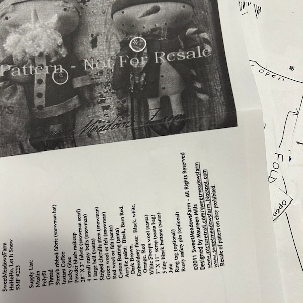 E-pattern Primitive Scarecrow Lenny With Corn, Sunflower, Crows, Big ...