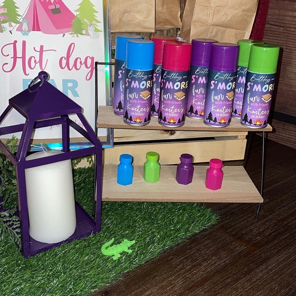 Silly String Bug Spray Label Printable, Camping Party Favor Supplies ...