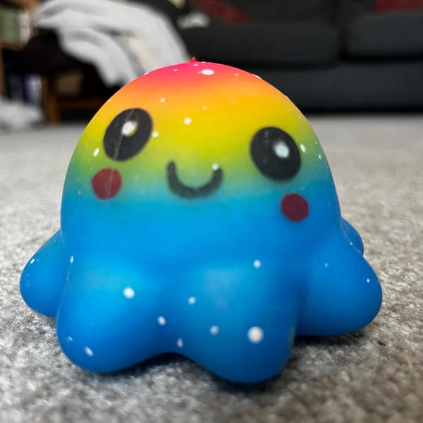 Squishy Fruit Keychain Realistic Squeeze Fidget Sensory Toy - Squishy Cute Fun Stress Relief ...