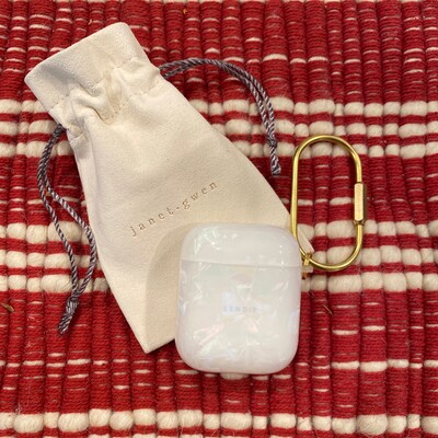 Pearl White AirPod Case, AirPod Pro Case, AirPod Case Keychain, AirPod ...