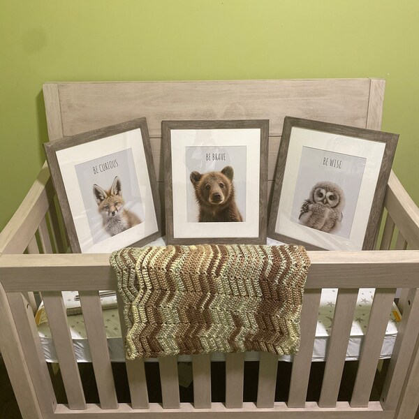 Cute Baby Animals, Set of 6 Woodland Creatures Prints, Outdoor Nature ...