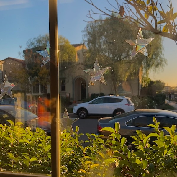 Crystal Rainbow Window Cling - Crystal Window Cling - Crystal Gemstone ...