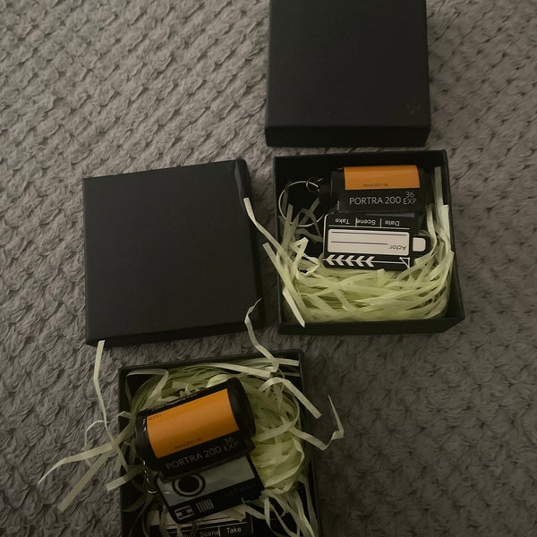 10-40 Photos Keychain Film Roll, Personalized Camera Film Roll Keyring ...