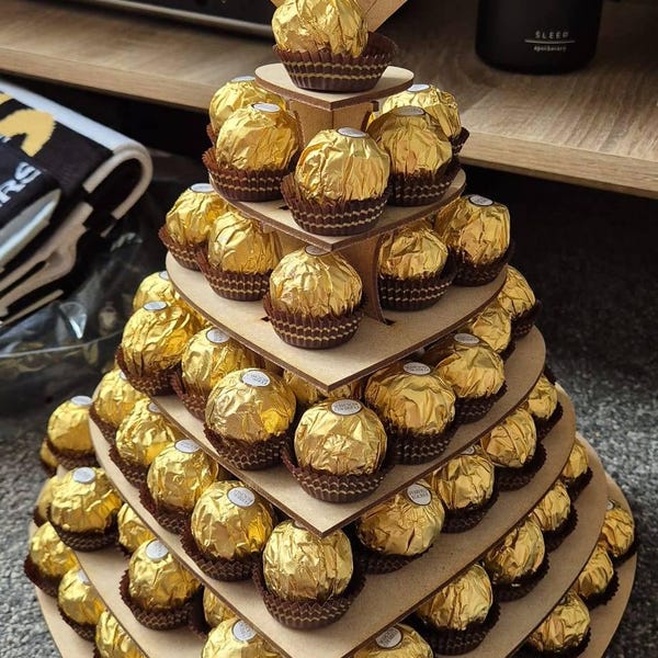 Personalised Ferrero Rocher Chocolates Display Stand, Table Top ...