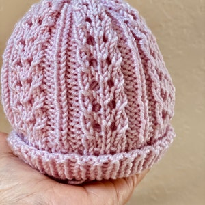 Digital PDF Knit Pattern: Easy Knit Ribbed Hat Pattern for - Etsy