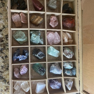Raw Crystal Collectors Box Crystal Kit Crystal Gift Set Meditation ...