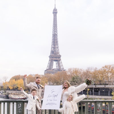 We Eloped Sign, Eloped Sign, Elopement Decor, Elopement Sign, We Did It ...