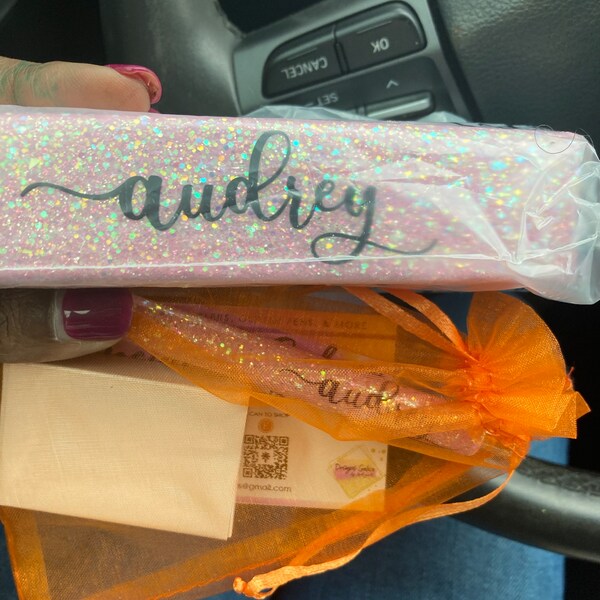 Glitter Stapler and Pen Set | Glitter Epoxy Stapler | Glitter Epoxy ...