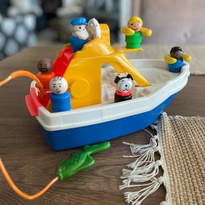 Vintage Fisher Price Little People Swimming Pool 2526 With Box, Very ...