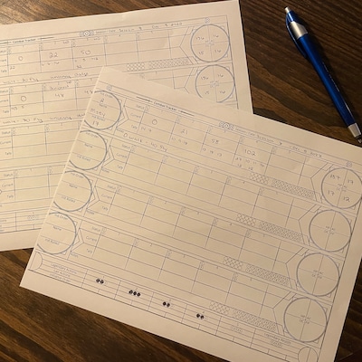 DND Combat Tracker for Dungeon Masters Digital Download Printable PDF D ...