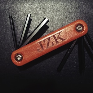 Personalized Bike Tool With Wood Handle, Multifunctional Tool, Custom ...