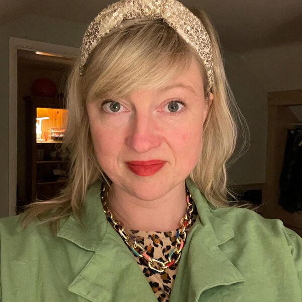 Linen Knot Headband | Womens Hair Accessory, Knotted Wide Hairband ...