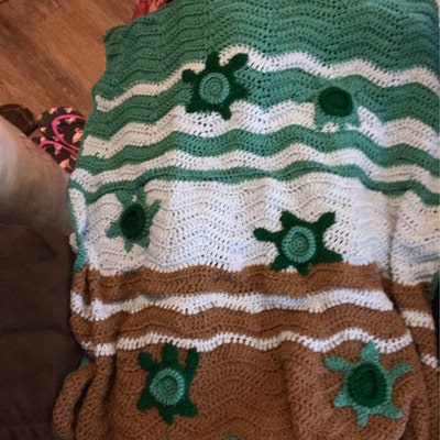 Sea Turtle Blanket, Crochet PATTERN, PDF Digital Download Sea Turtle ...