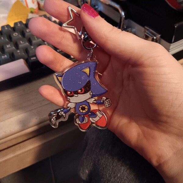 Sonic the Hedgehog: Sonadow Sonic and Shadow Chao Big Hugs Charm - Etsy