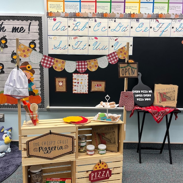 Pizza Shop Dramatic Play Kit - Printable Dramatic Play Kit for ...