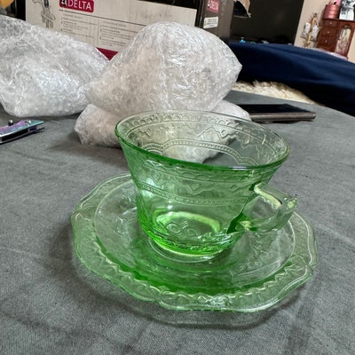 Blenko Glass Dimple Emerald Green Crackle Glass Pitcher Large MCM ...