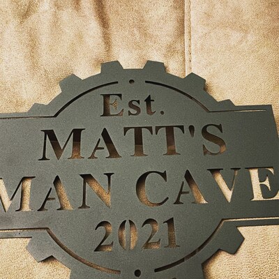Custom Metal Man Cave Sign, Man Cave Decor, Man Cave Metal Signs ...