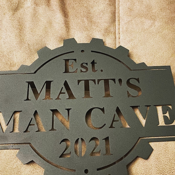 Custom Metal Man Cave Sign, Man Cave Decor, Man Cave Metal Signs ...