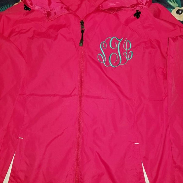 Monogrammed Rain Jacket Personalized Rain Coat - Etsy