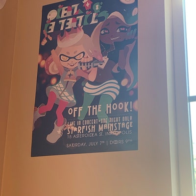 Off the Hook Concert Poster Splatoon 2 Artist Print Illustration - Etsy