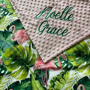 Flamingo Crib Sheet Tropical Fitted Crib Sheet Flamigo Baby | Etsy