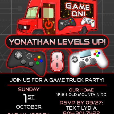 Gamer Party Food Tent Labels, Video Game Party Gaming Birthday ...