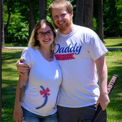 Baseball or Bows Gender Reveal Shirts Gender Reveal Baseball Shirts His ...