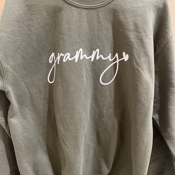 Custom Grammy Sweatshirt Kids Name on Sleeve, Custom Grammy Sweatshirt ...