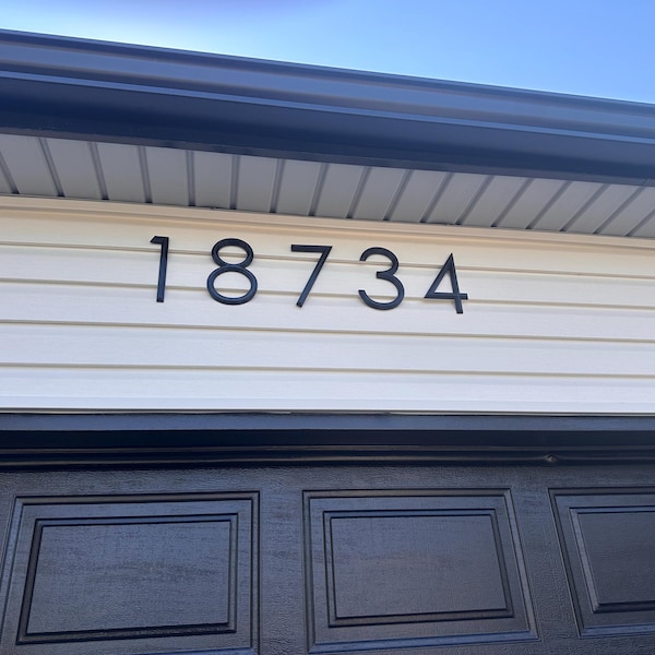NO DRILLING REQUIRED 7.5" Vinyl Siding House Numbers Black or White - Etsy