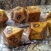 Coral Fossil Gemstone Polyhedral Dice Set: Hand Carved With Quality ...