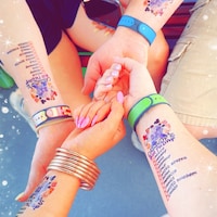 Blocks Tattoos, Blocks Temporary Tattoos, Blocks Tattoo, Family Party ...