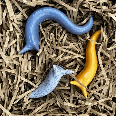 Ceramic Slugs Assorted Pack of X3 - Etsy UK