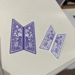 BTS Logo Sticker Spring Day Inspired Bts Spring Day Sticker - Etsy