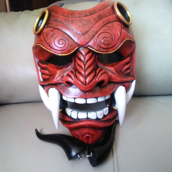 Samurai Assassin Demon Oni BB Gun Airsoft Mask, Halloween Costume ...