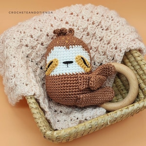 PATTERN ONLY: Sloth Baby Rattle Sloth Toy Safari Animal Toy Easy to ...