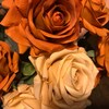 Burnt Orange Real Touch Silk Roses, DIY Florals Wedding/home/kitchen ...