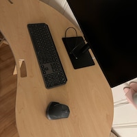 Squiggle Desk Work Home Office Desk Modern Desk Mid Century Modern Desk ...