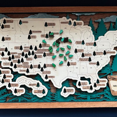 The Stadium Series Baseball Map Stadium Tracker SVG File - Etsy