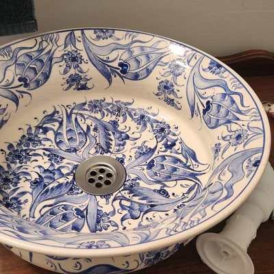 Bathroom Ceramic Black Circle Spiral Wash Basin, Bathroom Vessel Sink ...