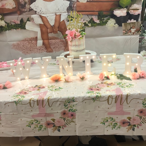 Wooden LED Light up Letters-party Decorations. - Etsy