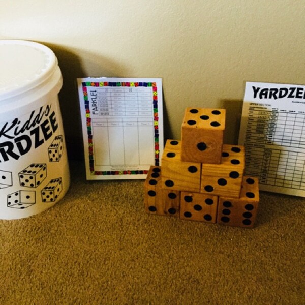 Giant Yardzee - Farkle - Cootie - Lawn Yahtzee - Yard Yahtzee - Family ...