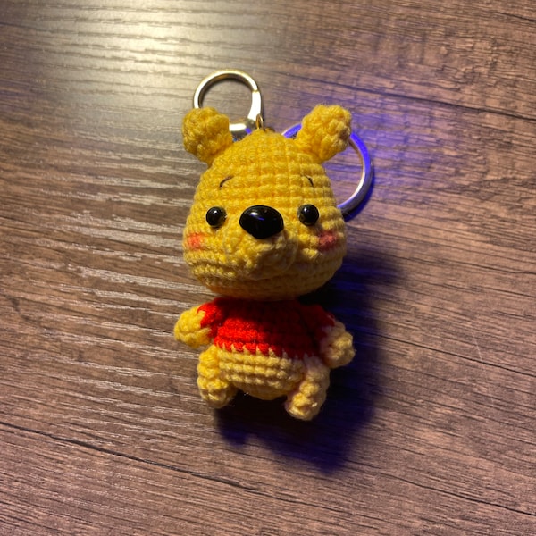 Crochetwinnie the Pooh Keychain/piglet Crochet Keychain/ Winnie Family ...