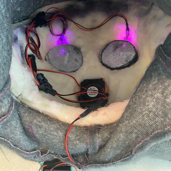 LED Light With Cooling Fan Kit Combo Cosplay Lighting Effect 12v ...