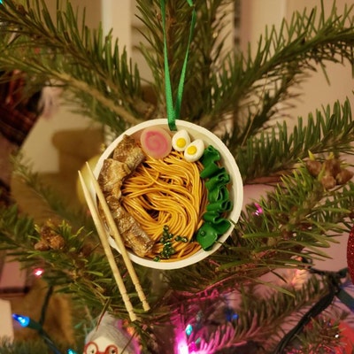 Japanese Ramen Christmas Ornament or Holiday Gift Tag or Fridge Magnet ...