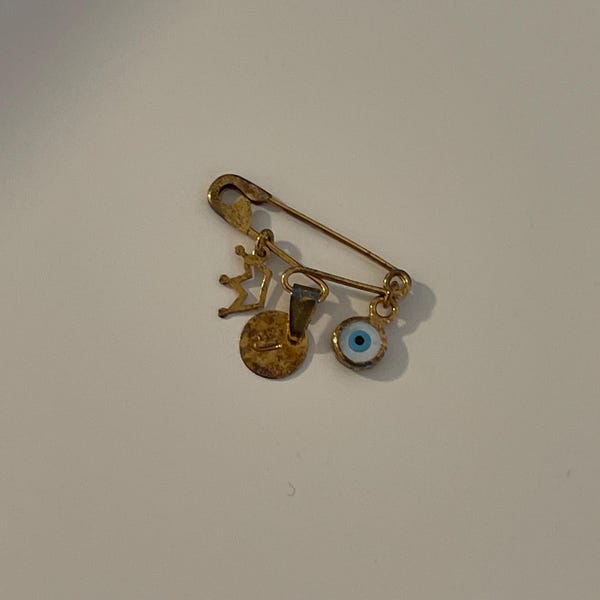 Sterling Silver 925 Safety Pin Bracelet Punk Goth Charm Safety Pin ...