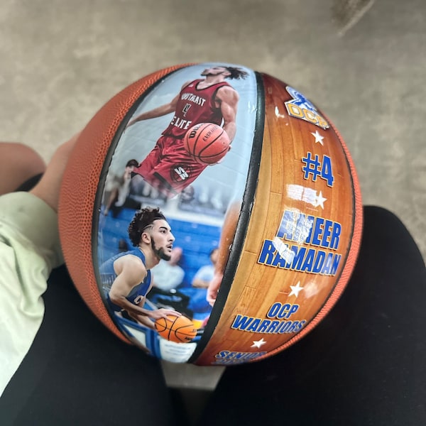 Custom Photo Basketball | Courtside Design | Great for Senior Night ...