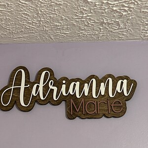 Personalized 3D Nursery Baby Name Sign Custom Wood Name - Etsy