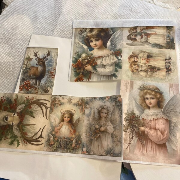 Decoupage Rice Paper, A4 892 Vintage Easter Victorian Children ...