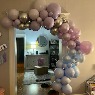 Elsa DOUBLE STUFF Balloon Garland Kit Chalk Matte Balloons Winter, Snow ...