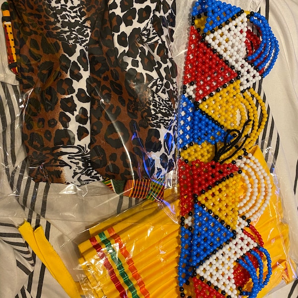 Zulu Warrior Vest. Zulu Leopard Print Traditional Vest. Zulu Vest ...